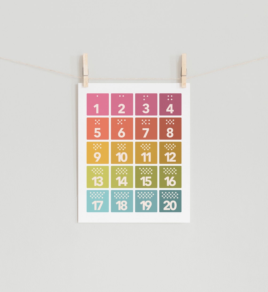 Numbers and Counting Printable Art Instant Download - Etsy
