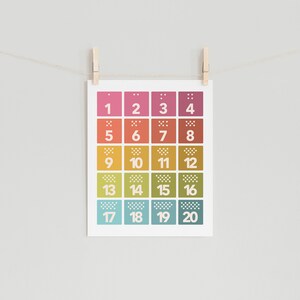 Numbers and Counting Printable Art | Instant Download | Colorful ...