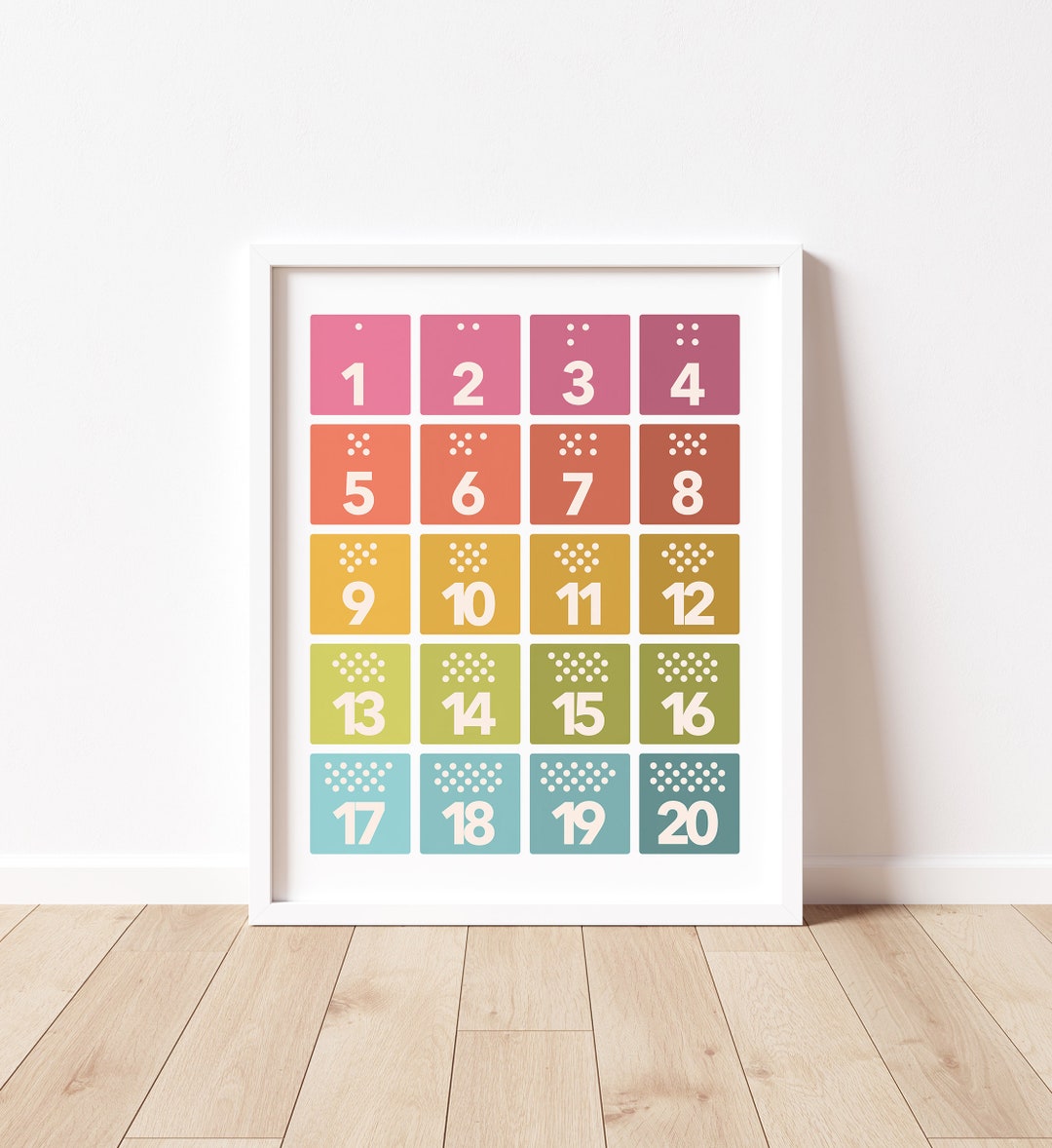 Numbers and Counting Printable Art | Instant Download | Colorful ...