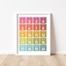 Numbers and Counting Printable Art Instant Download Colorful Nursery ...