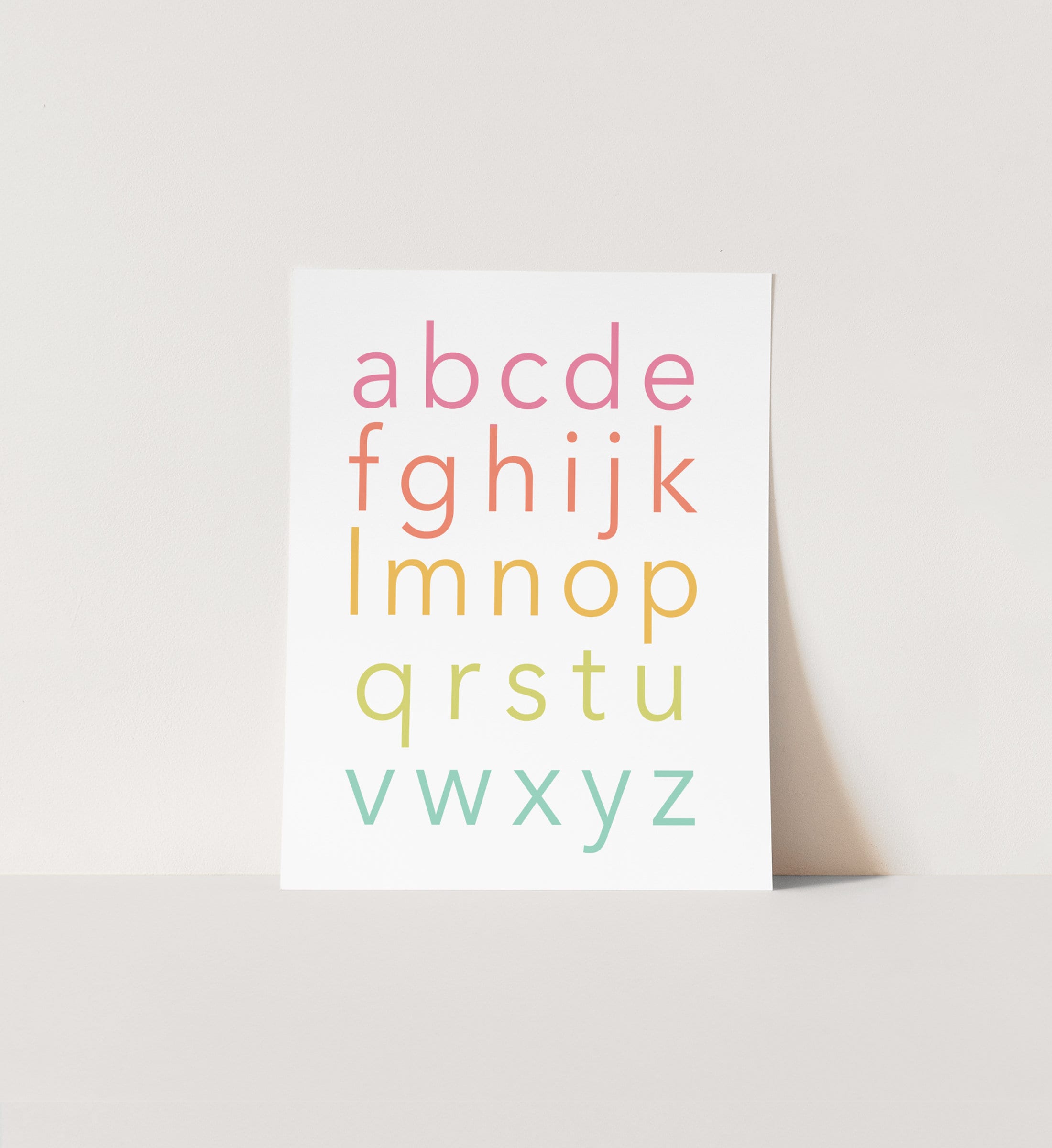 Alphabet Print Abc's Print Lower Case Letters | Etsy