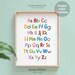 Rainbow Alphabet Poster, Nursery Art, Homeschool Print, ABC Art ...