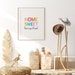 Home Sweet Homeschool Rainbow Classroom Sign Printable - Etsy