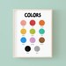 Rainbow Colors Poster Learning Colors Classroom Print - Etsy