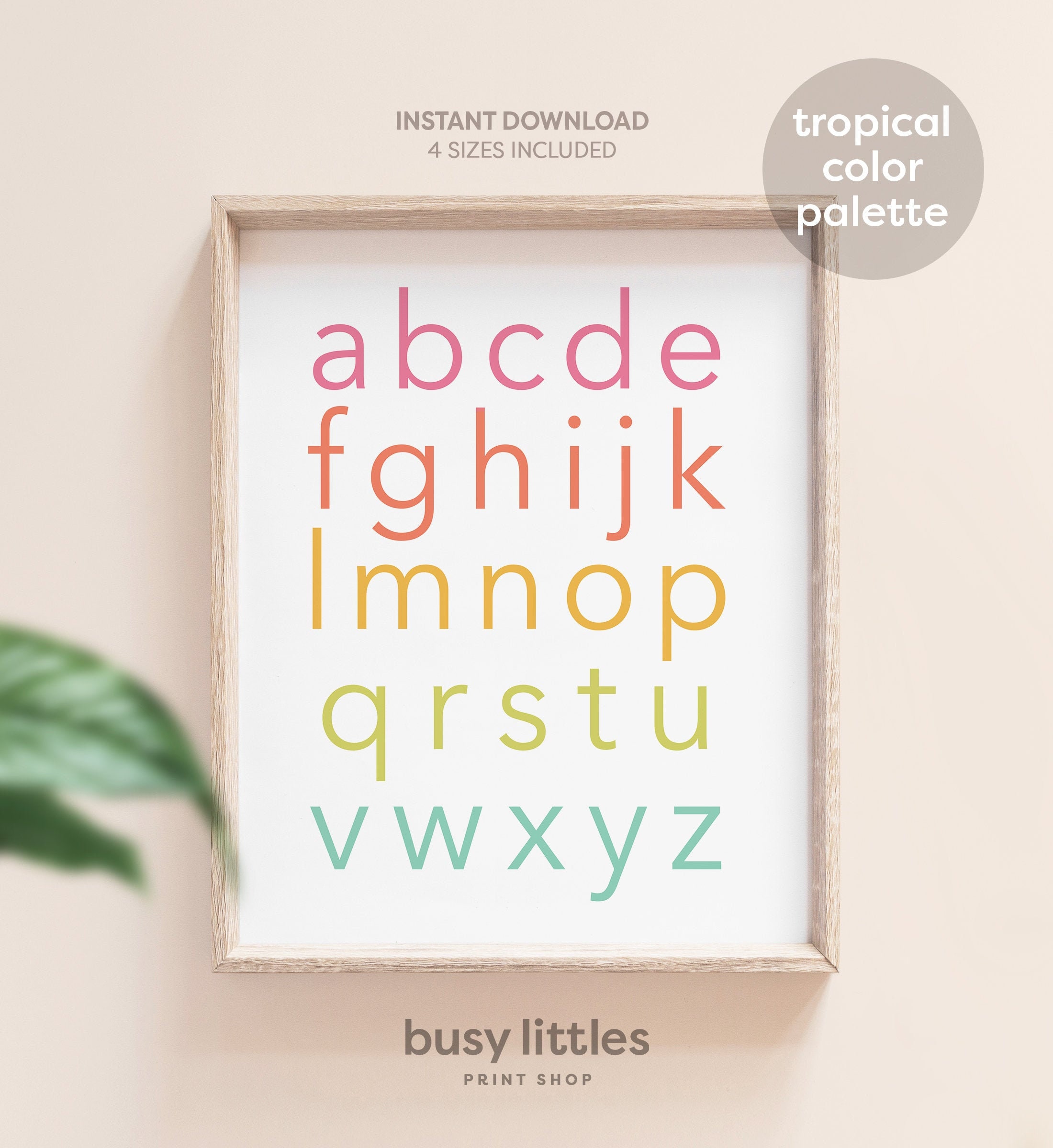Alphabet Print Abc's Print Lower Case Letters - Etsy