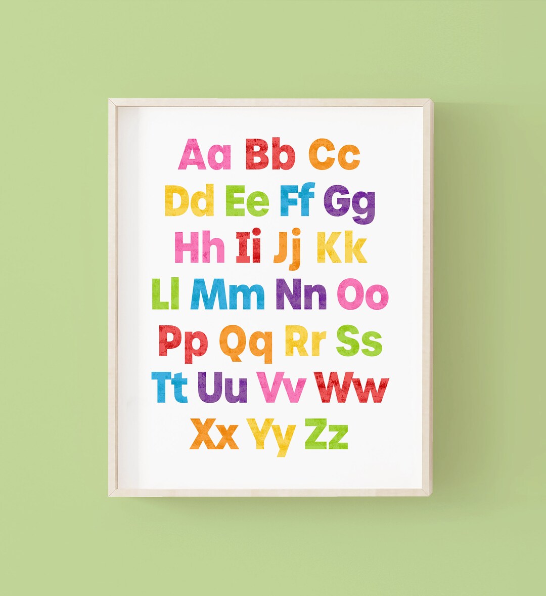 Rainbow Alphabet | Nursery Art | Homeschool Print | Homeschool Print ...