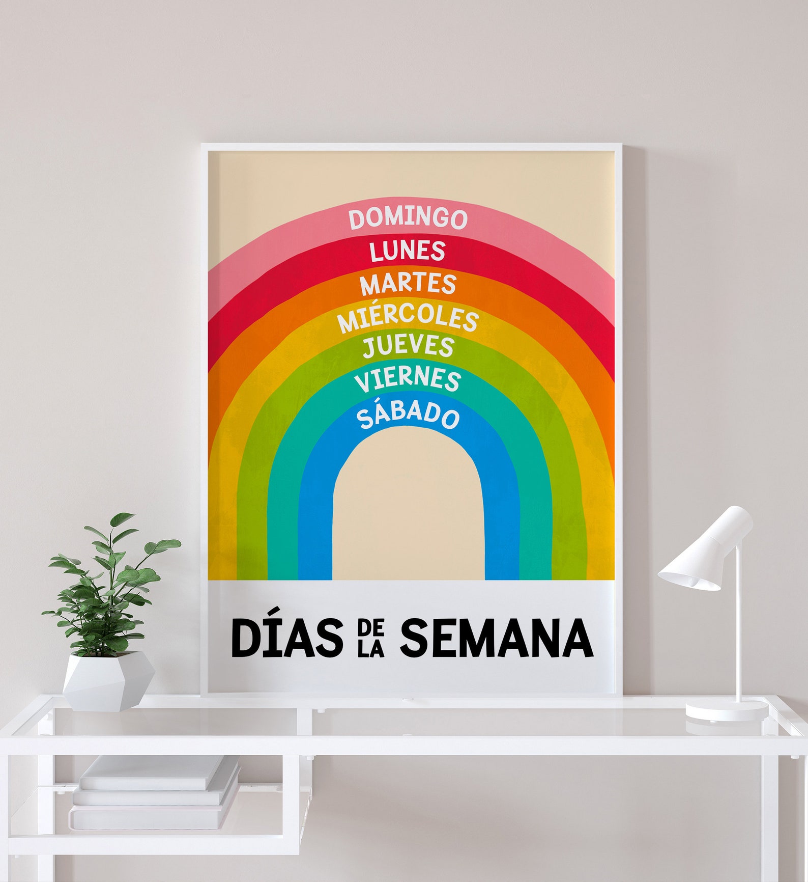 Spanish Days of the Week Educational Poster Learning Spanish - Etsy