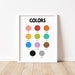 Rainbow Colors Poster Learning Colors Classroom Print - Etsy
