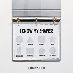 Busy Binder Printable | Learning Shapes | Set of 2 | Toddler Activity ...