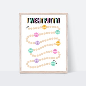Potty Training Reward Chart | Potty Training Printable | Bathroom Decor ...