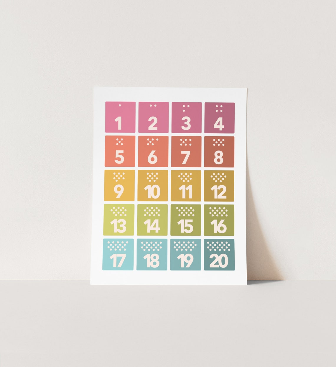 Numbers and Counting Printable Art Instant Download - Etsy