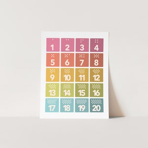 Numbers and Counting Printable Art | Instant Download | Colorful ...