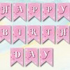 Pastel Birthday Banner Printable Pastel Banner Pastel Pennant Printable ...