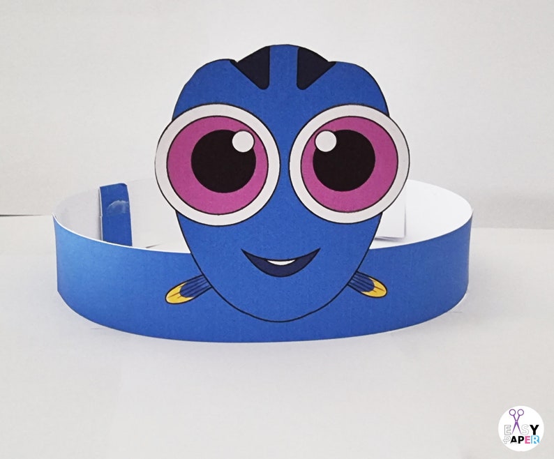 Clownfish Printable Paper Crown | Crown Template | Blue Tang Headband ...