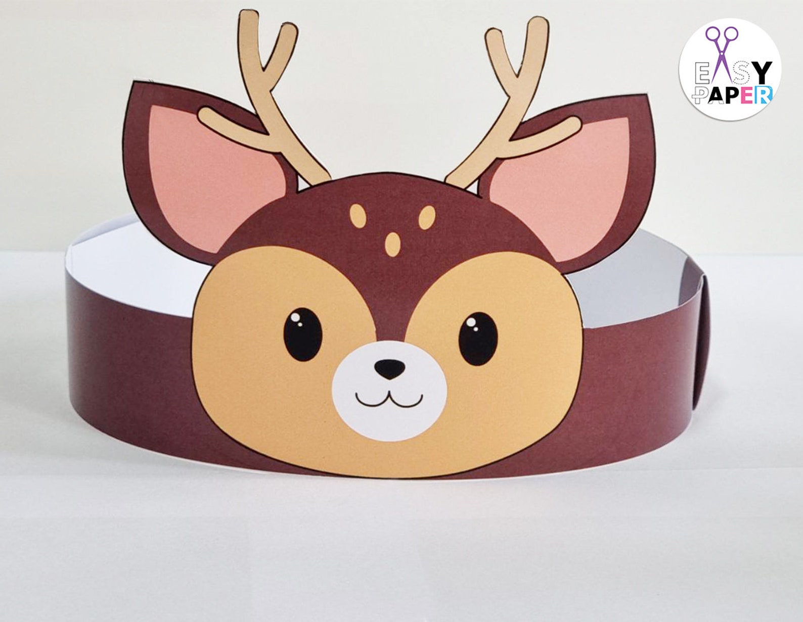Animal Printable Paper Crown | Crown Template | Animal Headband | Fox ...
