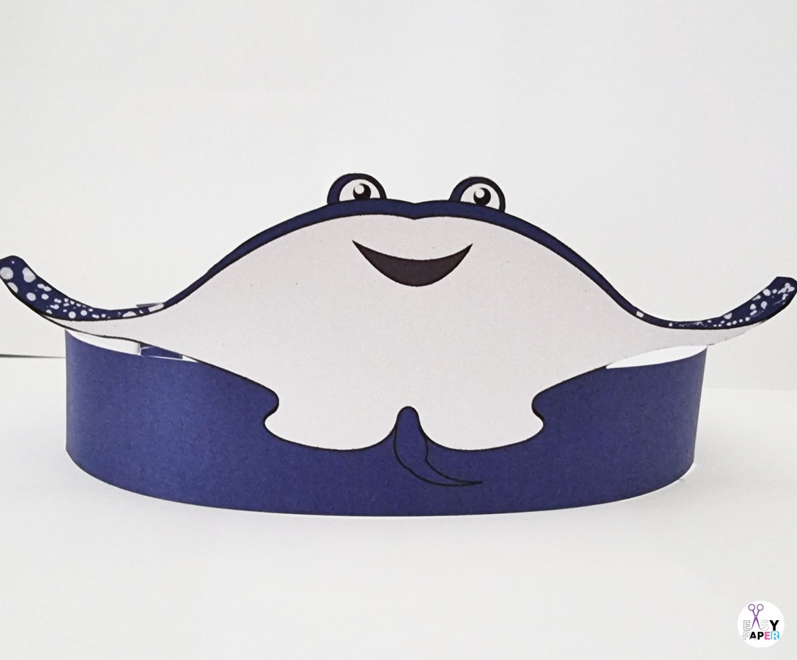 Clownfish Printable Paper Crown | Crown Template | Blue Tang Headband ...