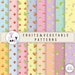 Kawaii Fruits and Veggies Pattern, Scrapbook Paper (digital Download ...