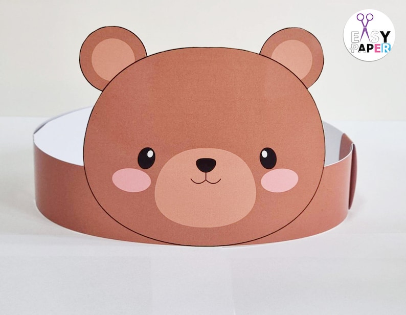 Animal Printable Paper Crown | Crown Template | Animal Headband | Fox ...