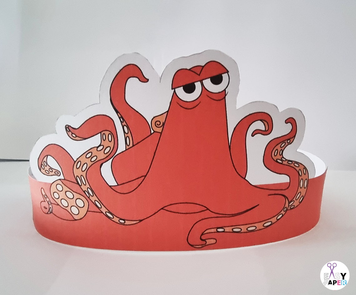 Clownfish Printable Paper Crown | Crown Template | Blue Tang Headband ...