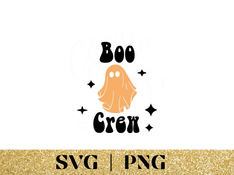 SVG Boo Crew Clip Art Cut File for Cricut and Silhouette Commercial Use ...