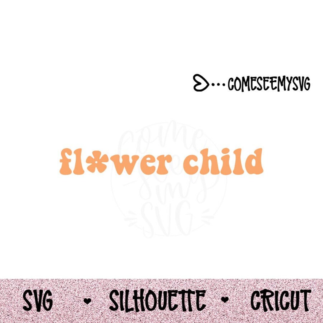 COMMERCIAL USE! SVG Flower Child Digital Cut File for Cameo and Cricut ...