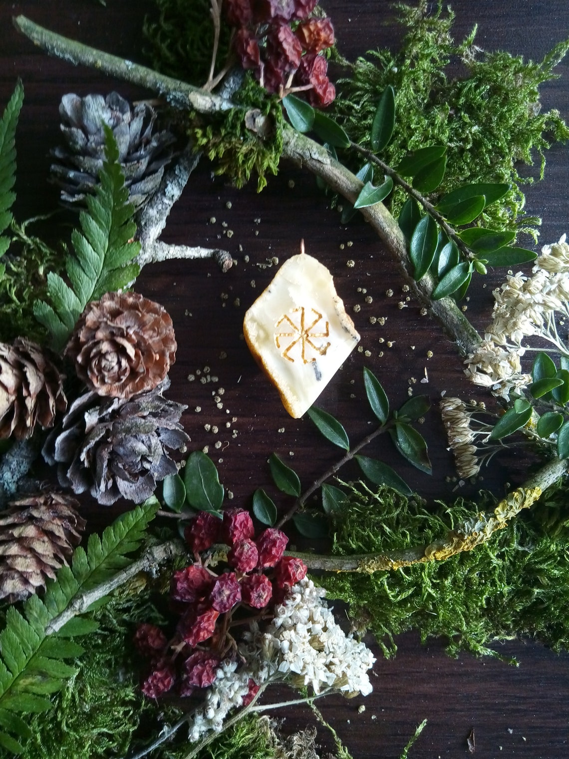 Slavic Sun Wheel Symbolslavic Sun Wheel Pendant on Natural | Etsy