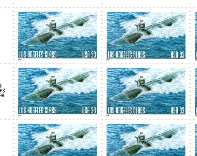 Los Angeles Class Submarine Postage Stamps - Etsy