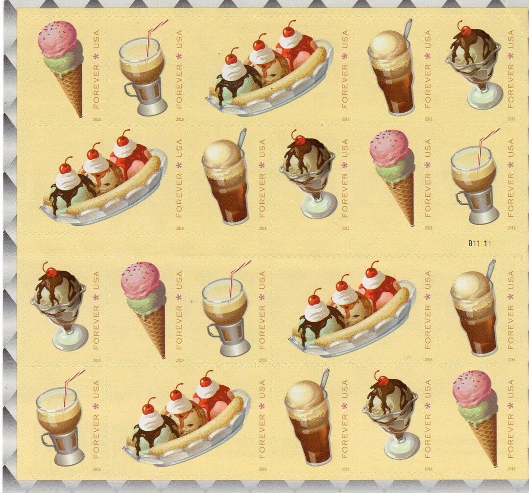 Soda Fountain Favorites Postage Stamps - Etsy