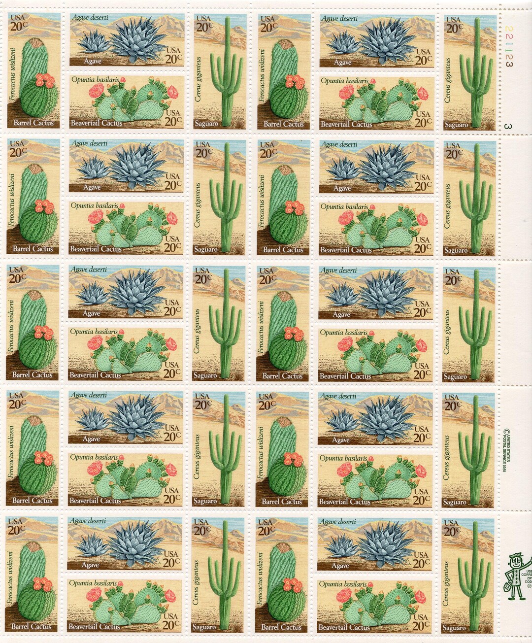 Desert Plants Postage Stamps - Etsy