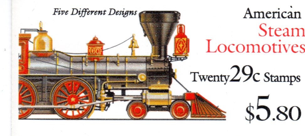 Steam Locomotives booklet Postage Stamps - Etsy