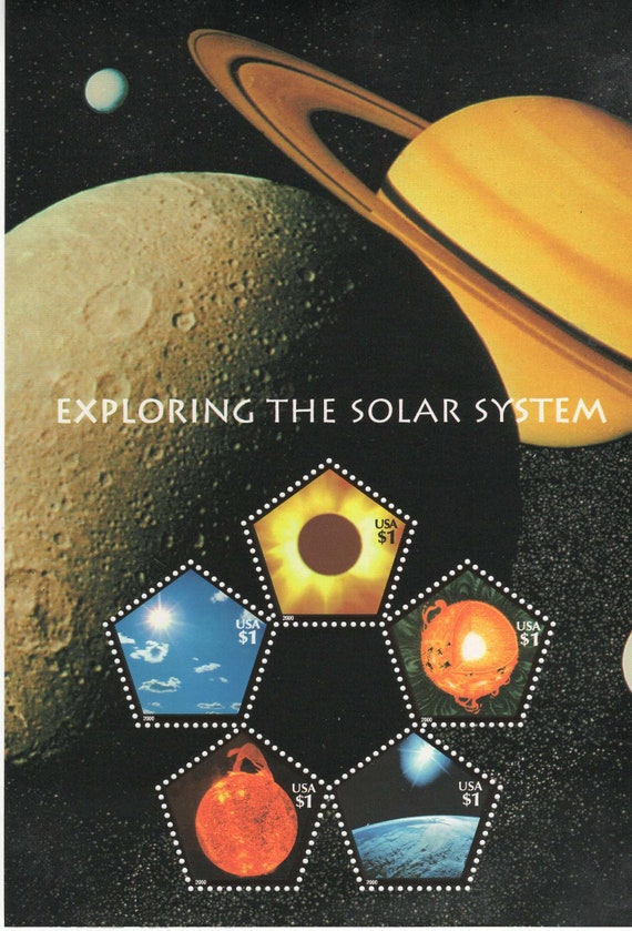 Exploring the Solar System Stamps - Etsy