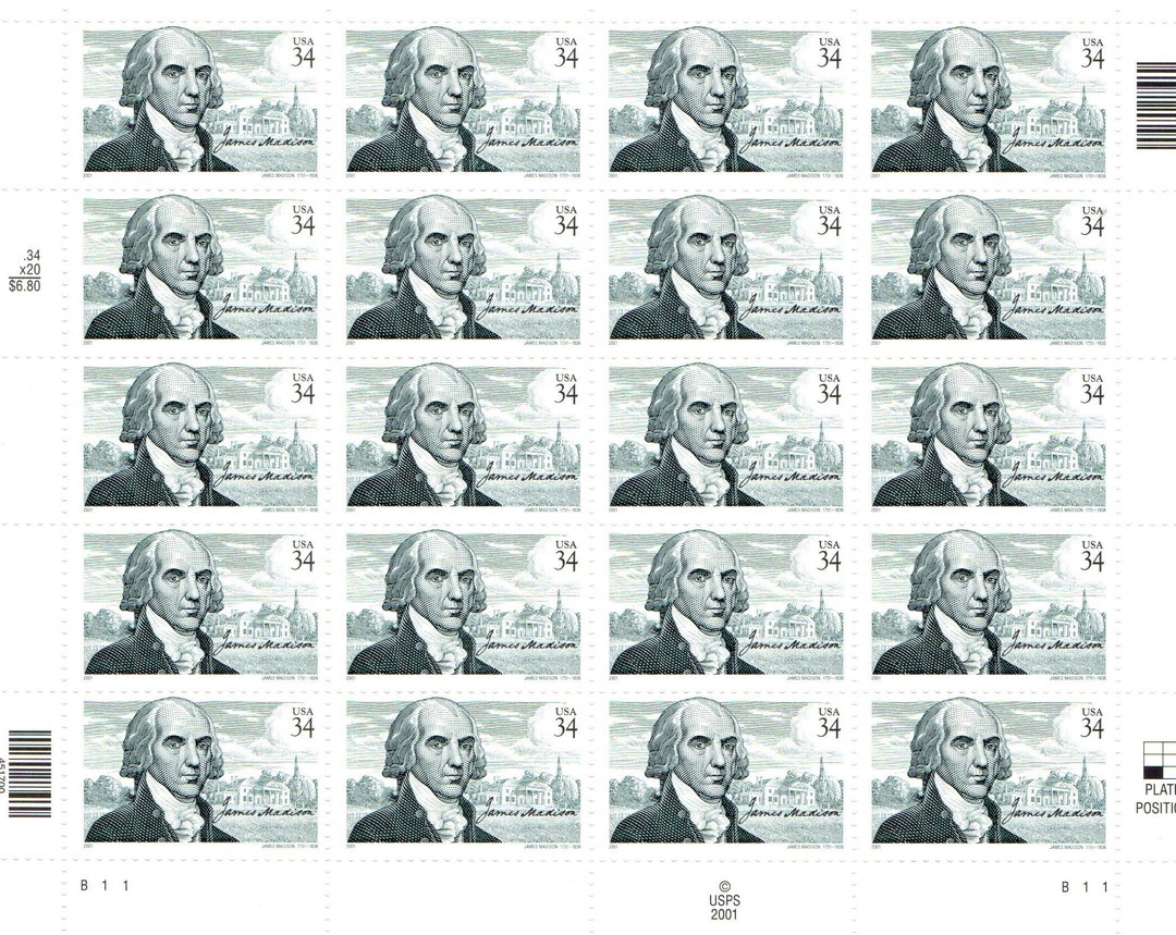 James Madison Postage Stamps - Etsy