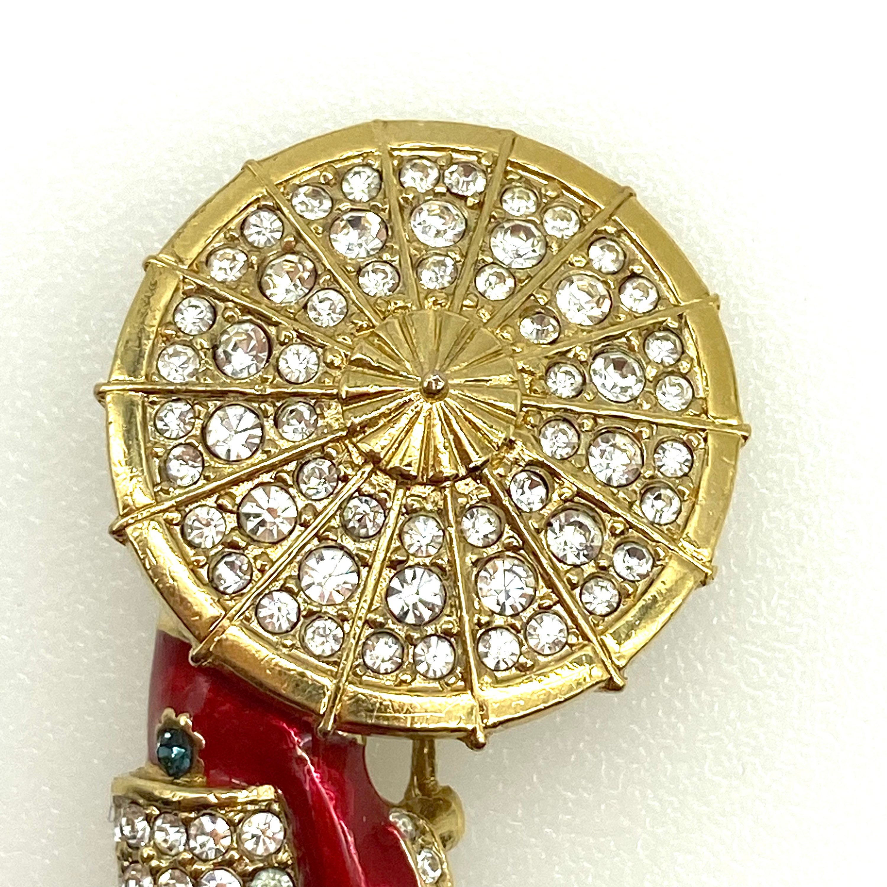 RARE Attwood and Sawyer 22ct Gold Plated Geisha Girl Brooch - Etsy