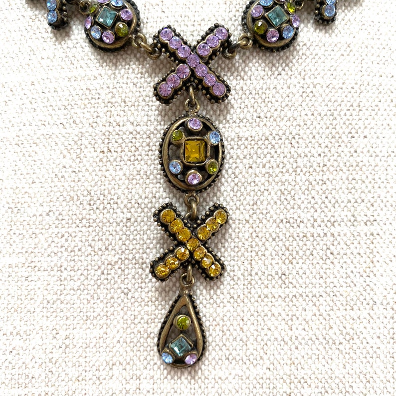 Poggi Paris Swarovski Crystal XOXO Lariat Necklace - Etsy