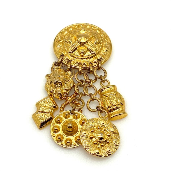 Edouard Rambaud Etruscan Style Multi Charm Brooch (Si… - Gem