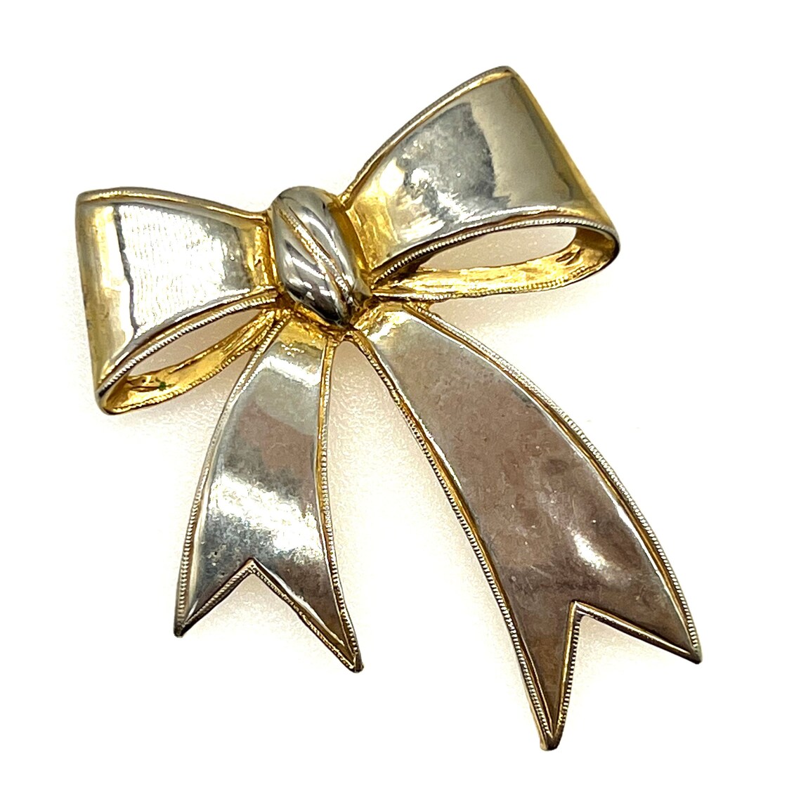 A RARE Butler and Wilson B&W Silver Tone Bow Brooch - Etsy UK