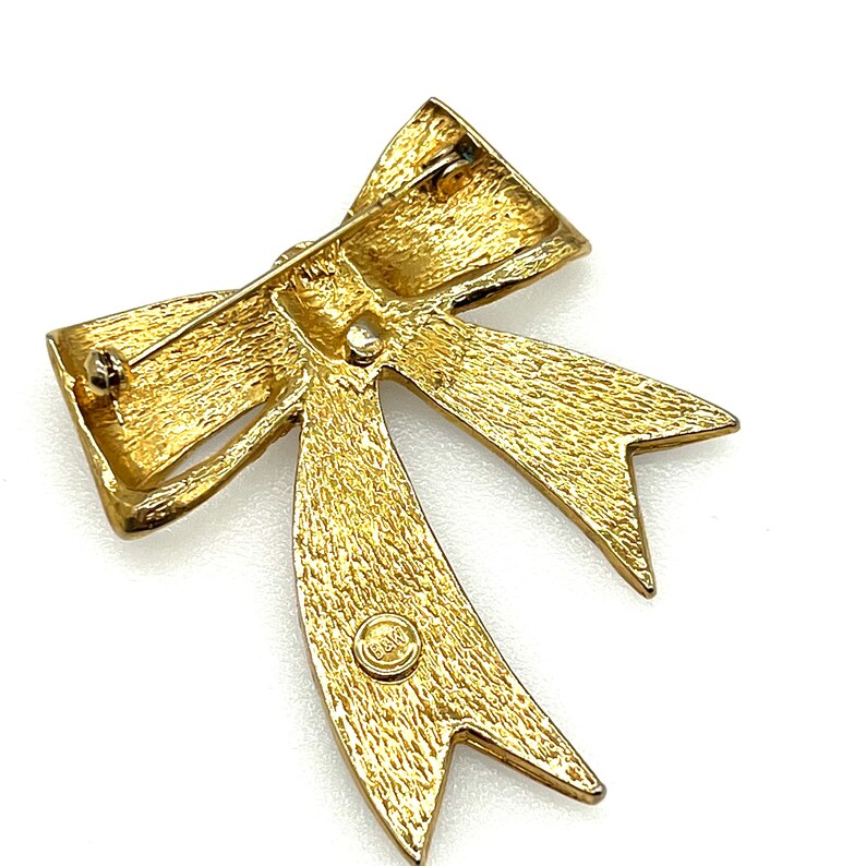 A RARE Butler and Wilson B&W Silver Tone Bow Brooch - Etsy UK