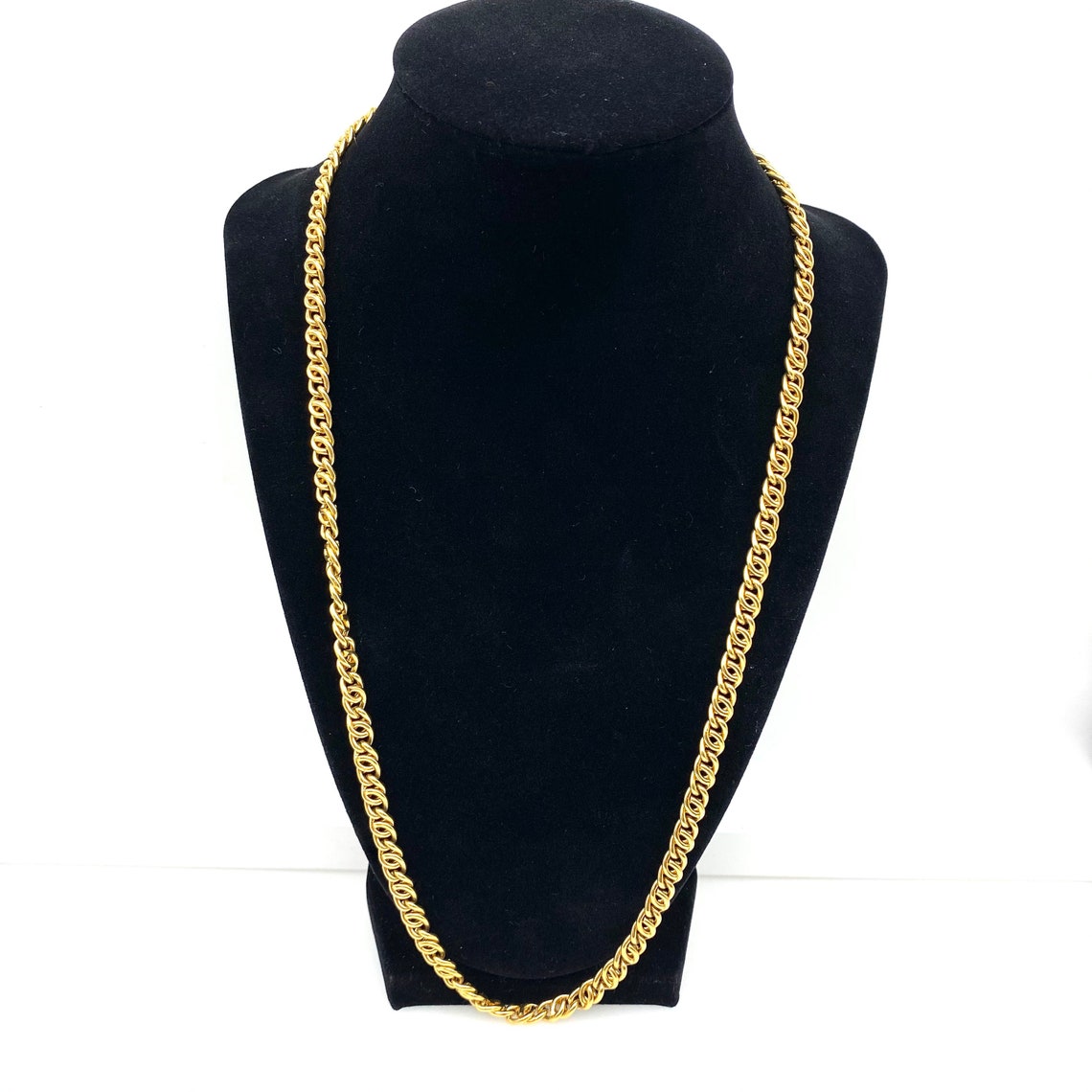 Monet Long Gold Tone Classic Chain - Etsy