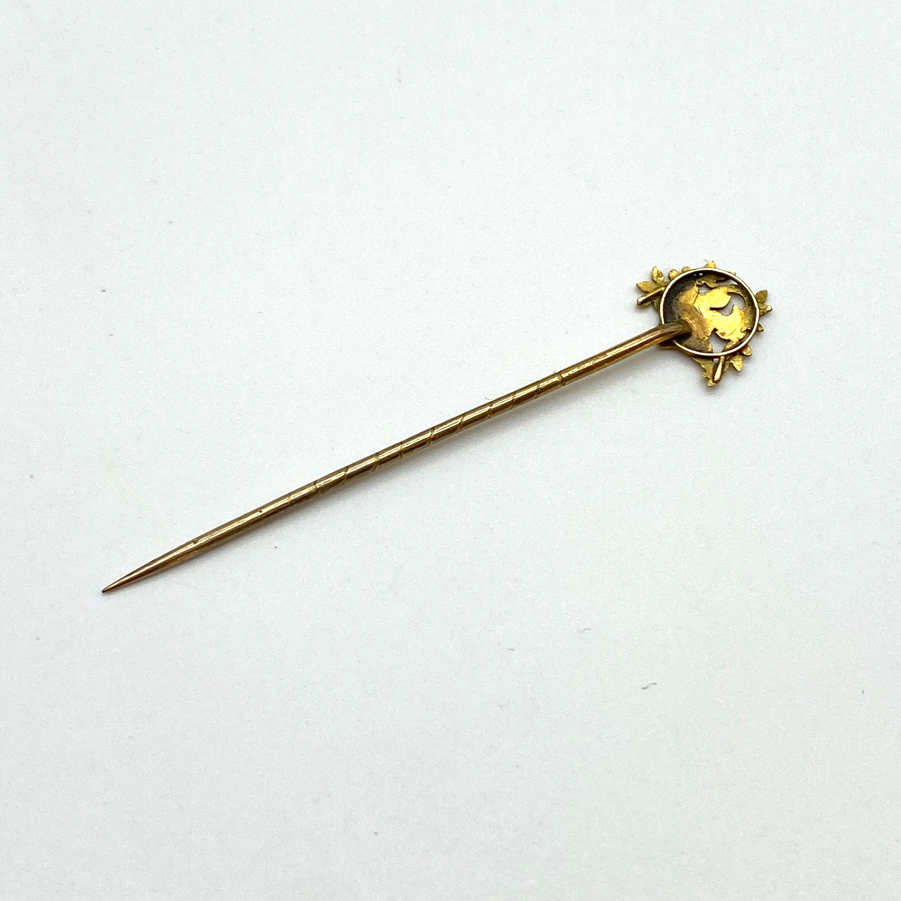 18ct Victorian Flower Basket Hatpin in Barnby & Rust Box - Etsy UK