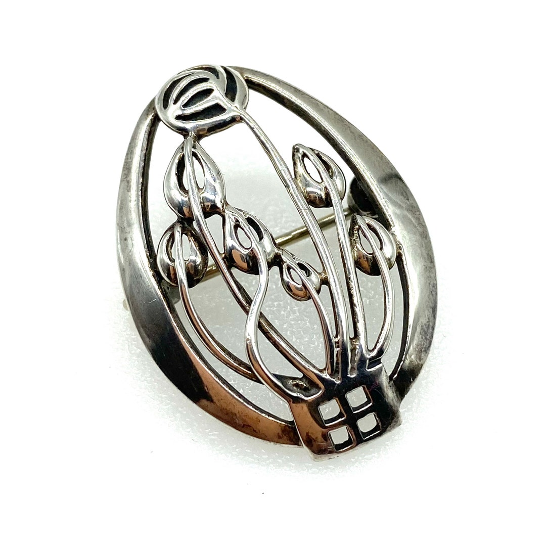 Kit Heath 925 Silver Flower Brooch 1995 - Etsy