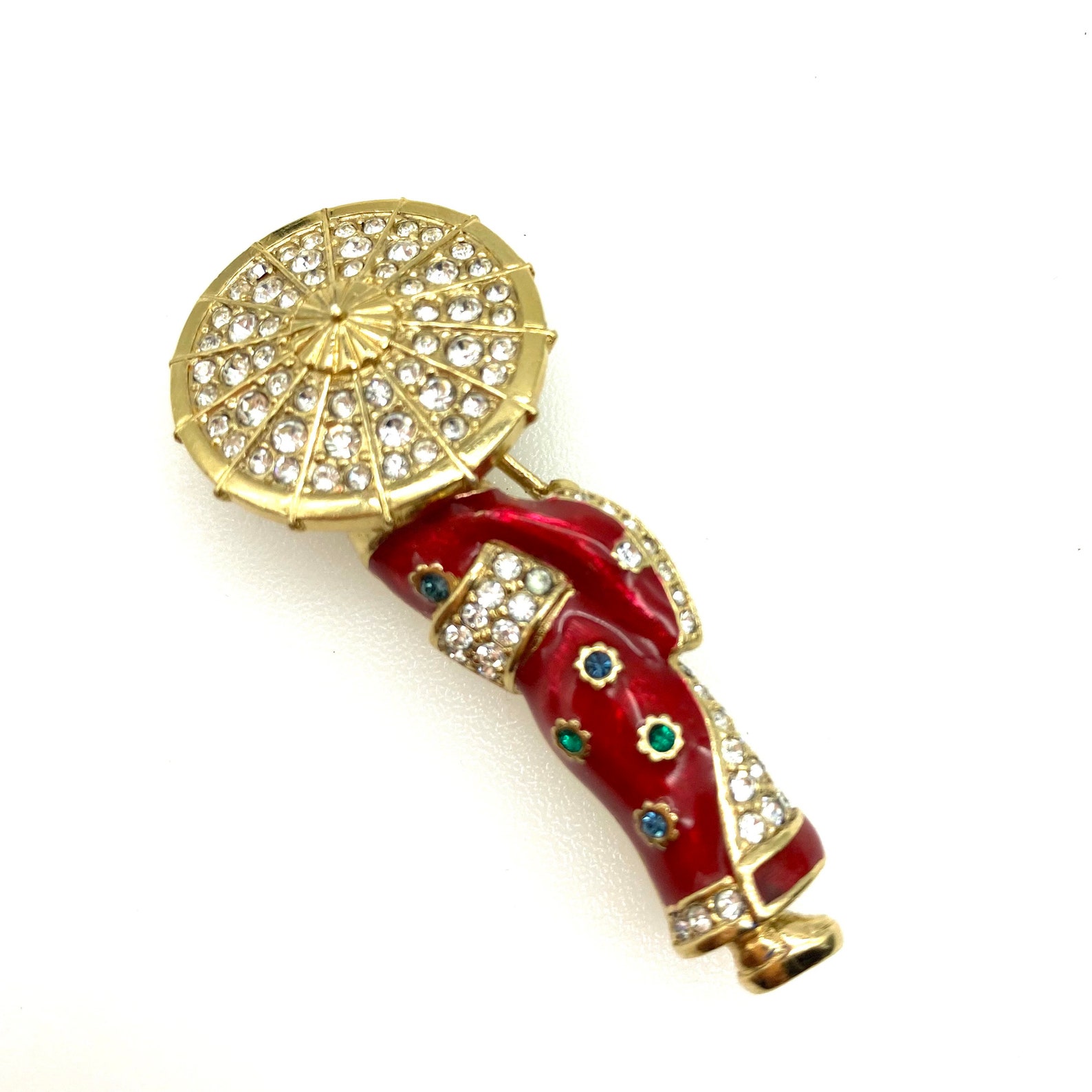 RARE Attwood and Sawyer 22ct Gold Plated Geisha Girl Brooch - Etsy