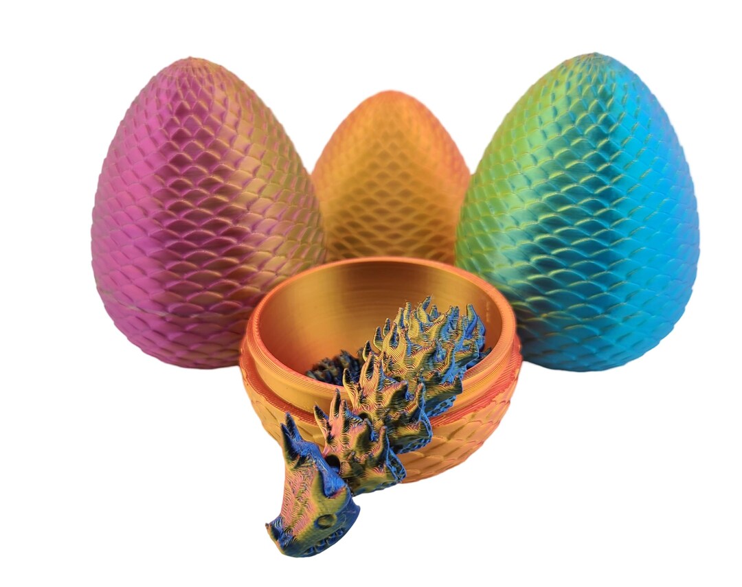 Hatchable Blind Box Scaly Dragon, Dragon Fidget Toy, Articulating ...