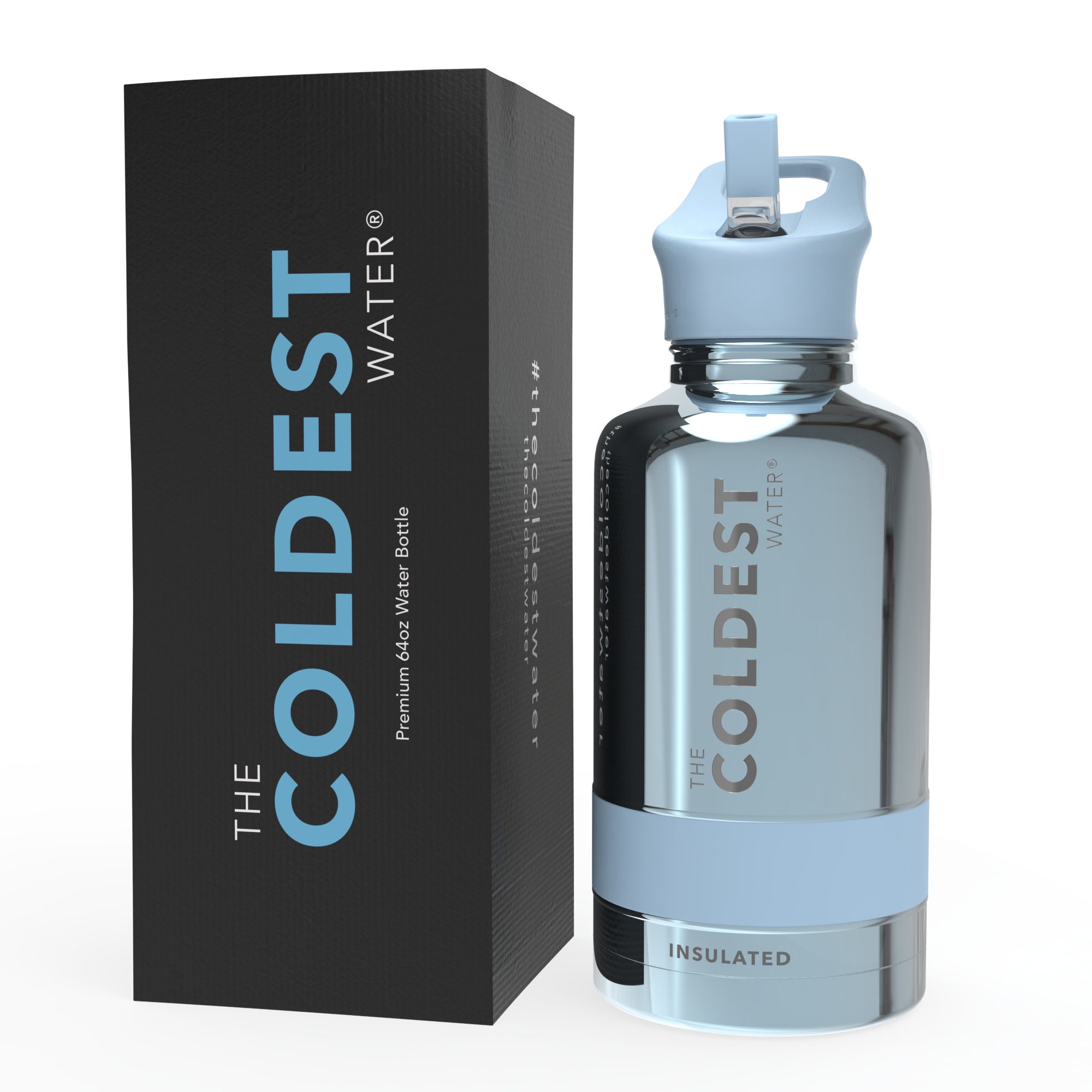 The Coldest Water Bottle 64oz Sports Custom Personalize Engraved Water ...