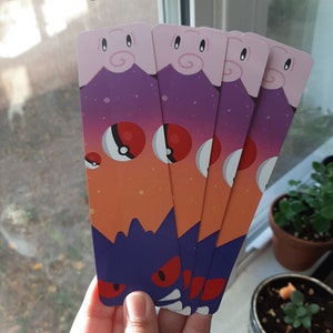 Pokemon Gengar and Clefable Bookmark - Etsy