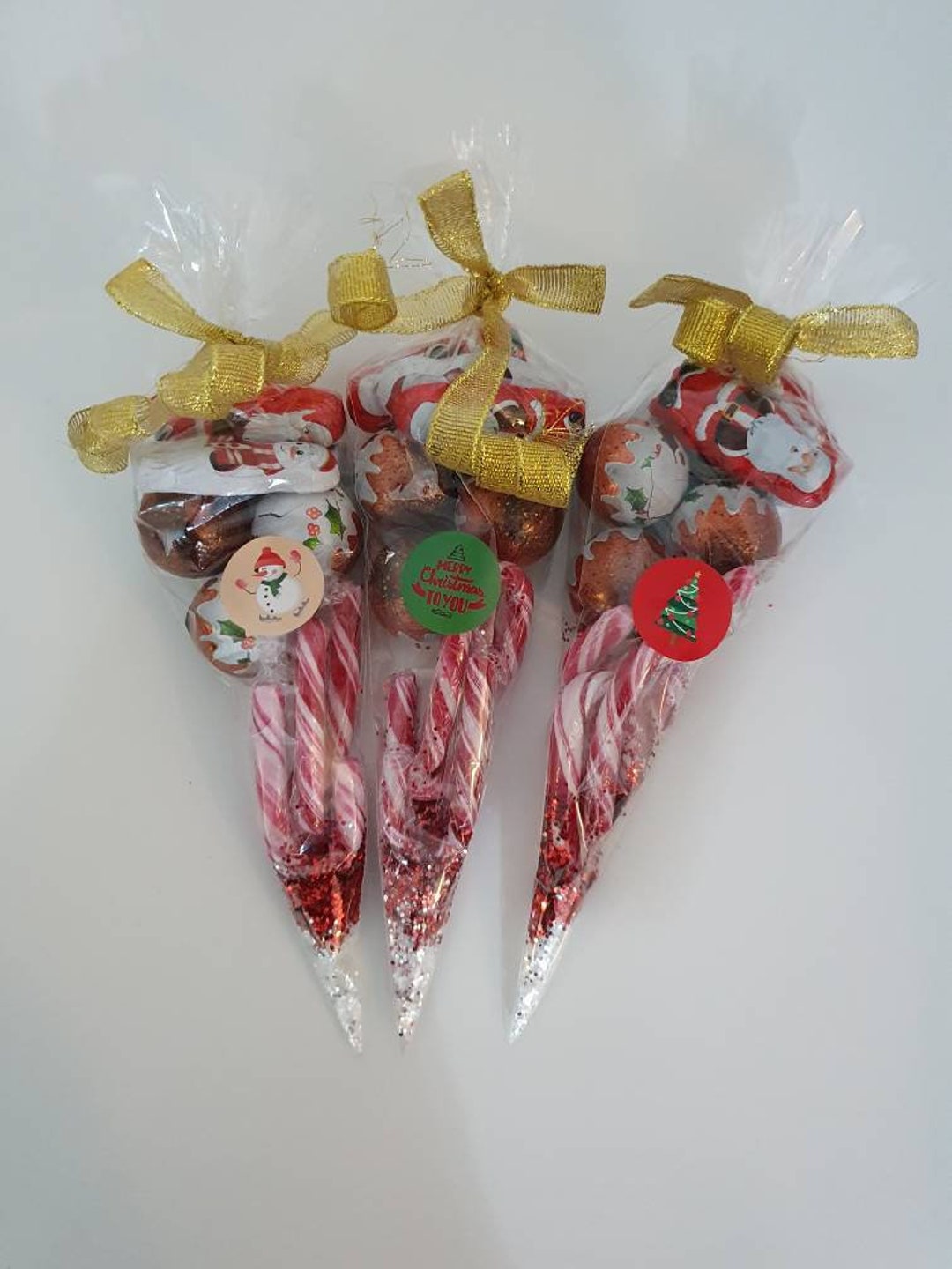 Christmas Pre-filled Candy Cone Stocking Fillers - Etsy