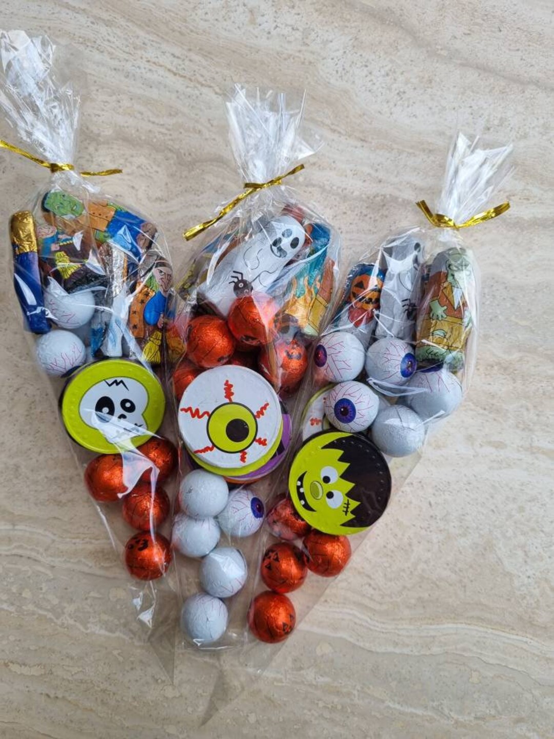 Halloween Chocolate Themed Candy Cone Bags - Etsy