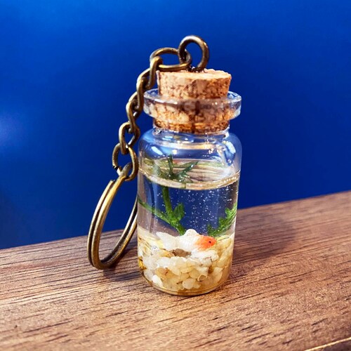 Clear Goldfish Double Sided Acrylic Keychain Fantail | Etsy