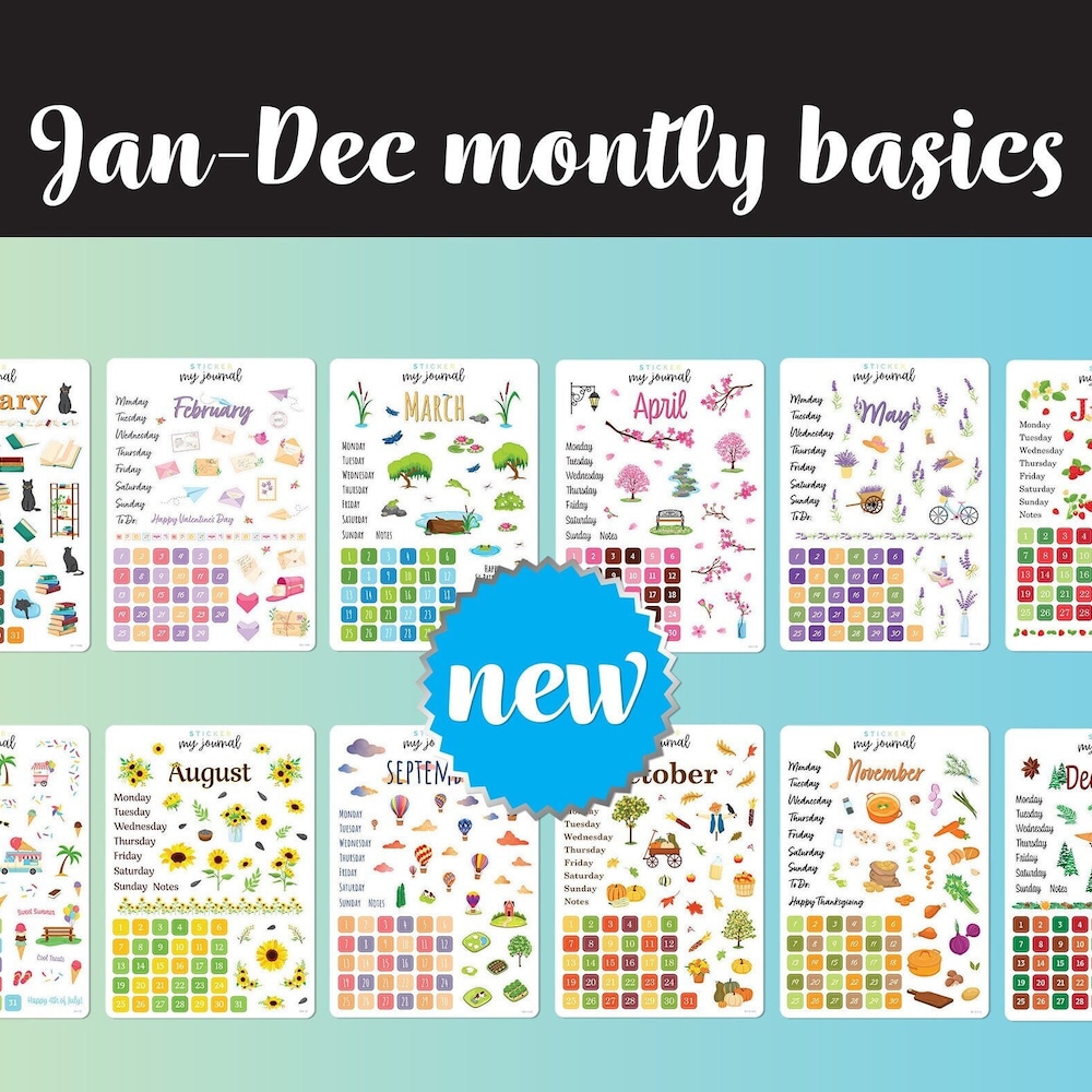 StickerMyJournal - Etsy