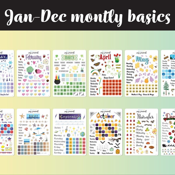 StickerMyJournal - Etsy