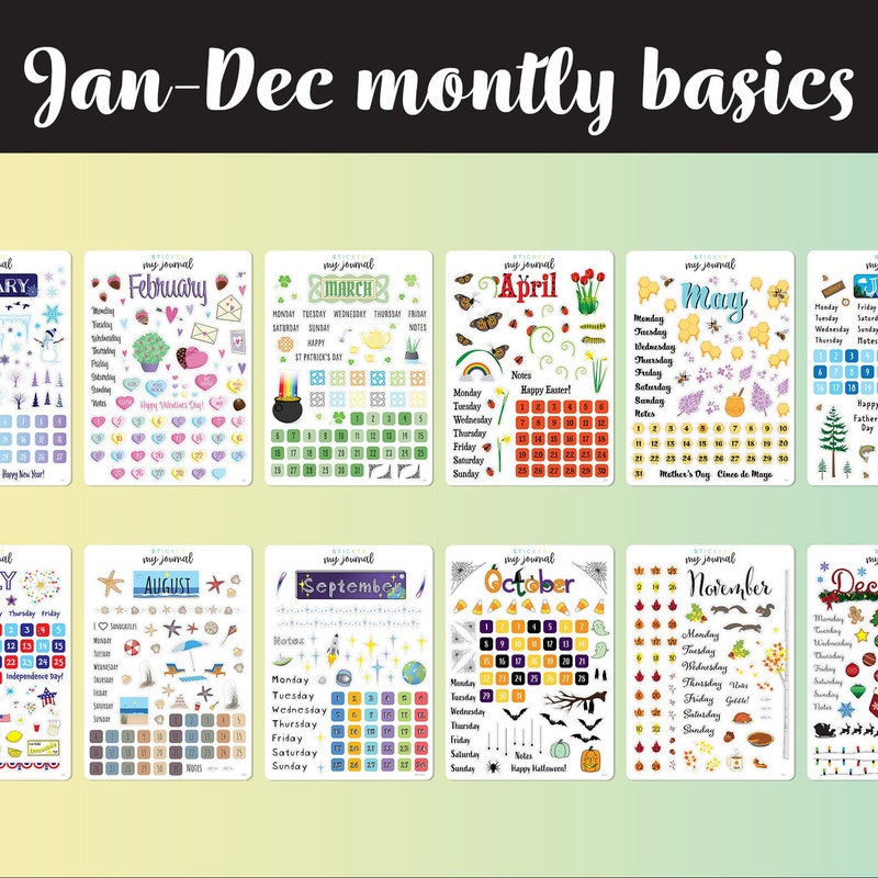 StickerMyJournal - Etsy